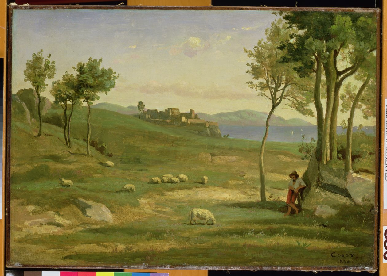 Italian Landscape by Jean-Baptiste-Camille Corot