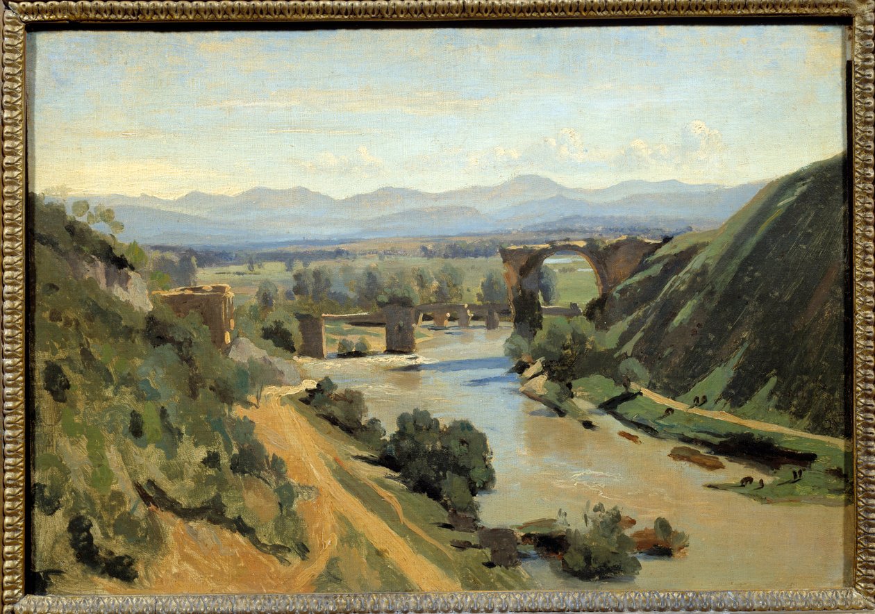 Narni Bridge Near Rome by Jean-Baptiste-Camille Corot
