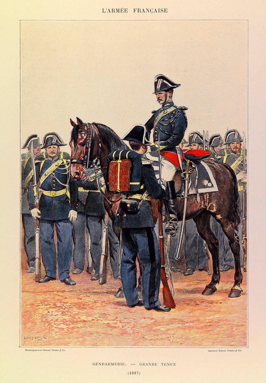 Types and Uniforms of the French Army by Captain Jules Richard ...