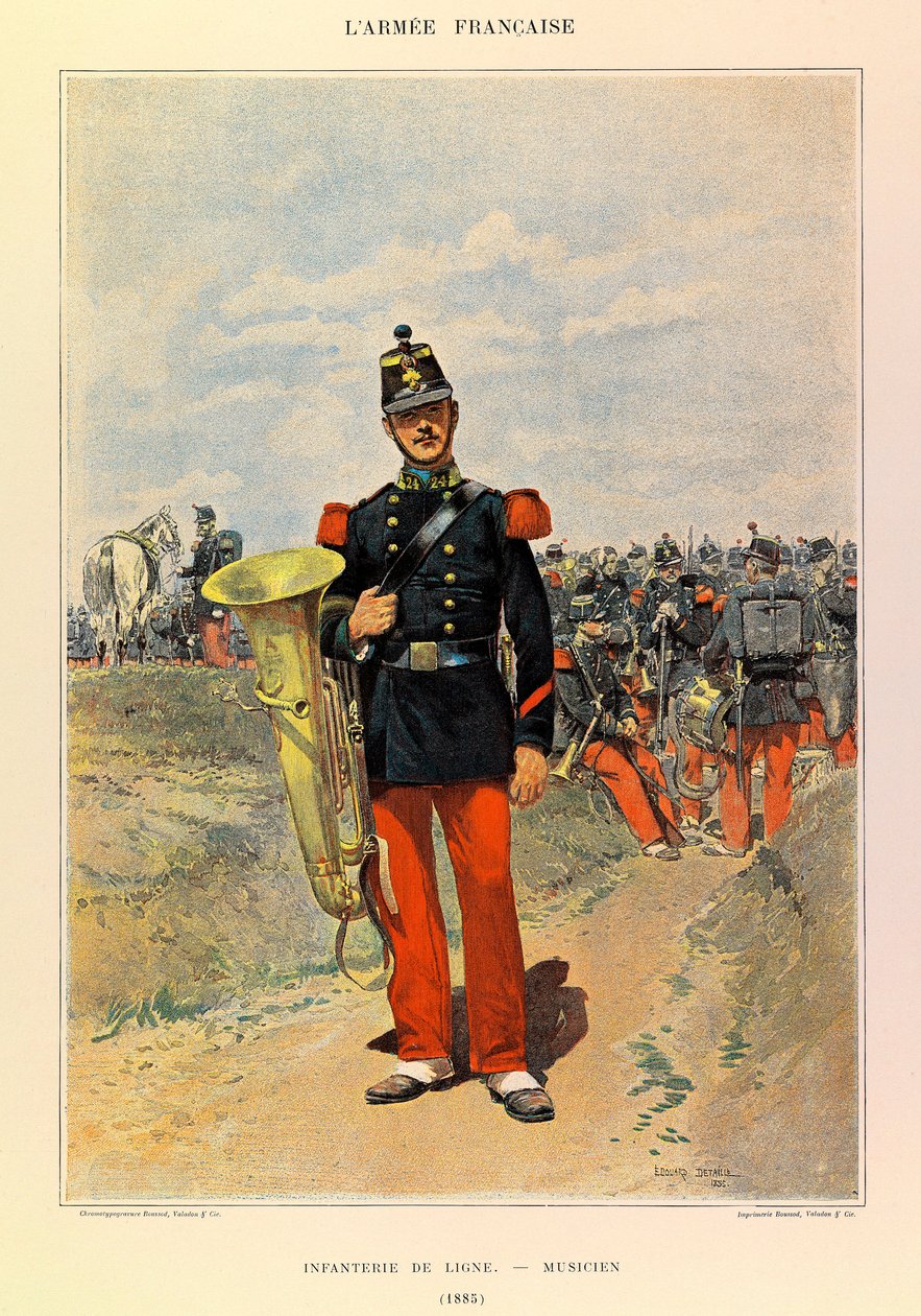 Types and Uniforms of the French Armee of Captain Jules Richard ...
