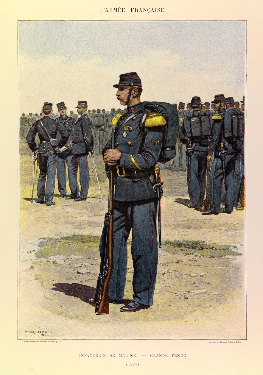 Types and uniforms of the French Army of Captain Jules Richard ...
