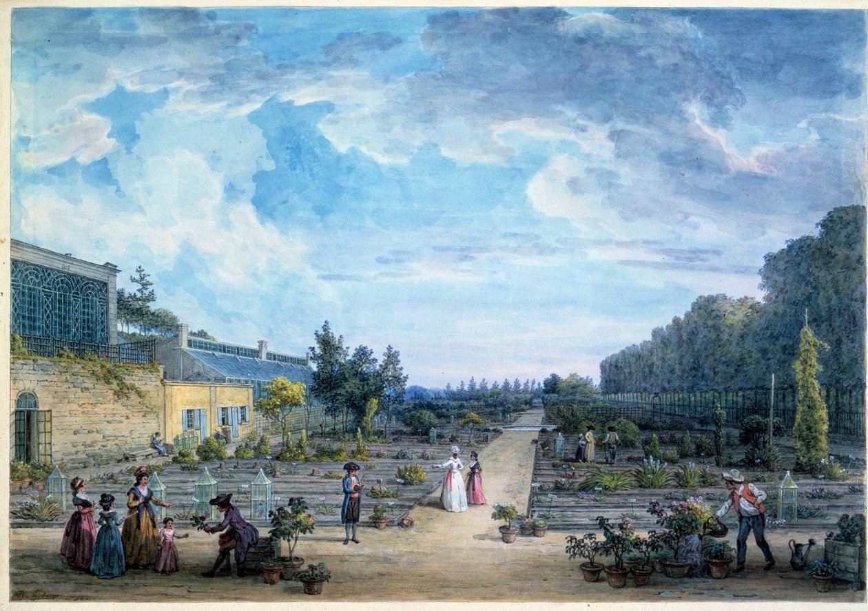 View of the Jardin du Roi by Jean Baptiste Hilaire