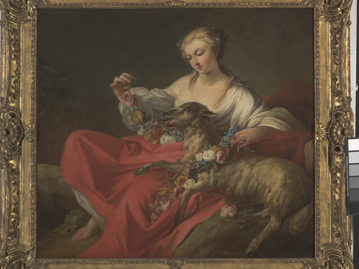 The Favorite Lamb by Jean Baptiste Marie Pierre