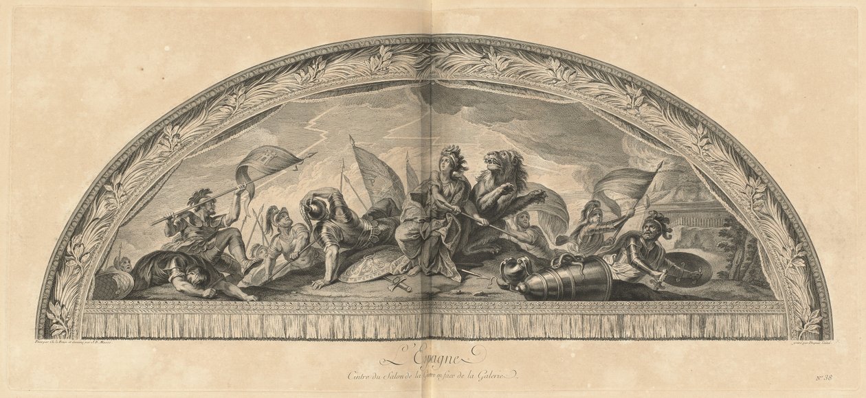 Spain, Center of the Salon of War Opposite the Gallery [Plate 38]