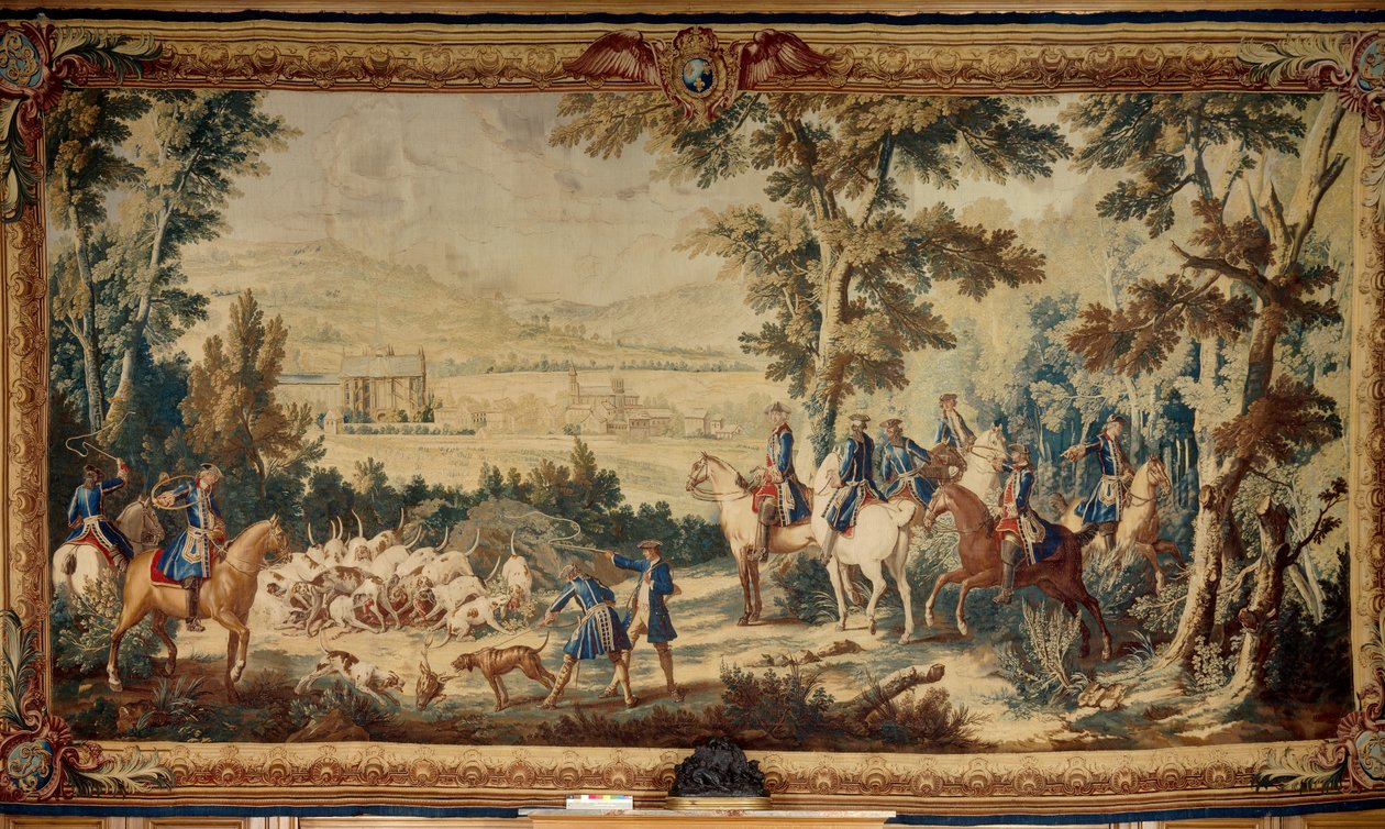 Hunting of Louis XV by Jean-Baptiste Oudry: Fine art print