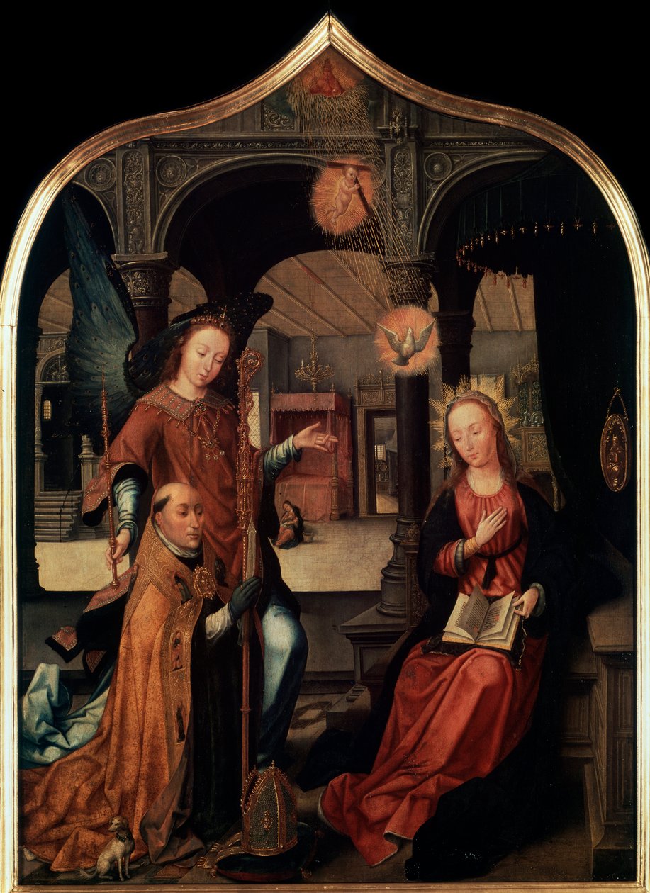 The Annunciation, Triptych, Central panel, 1517