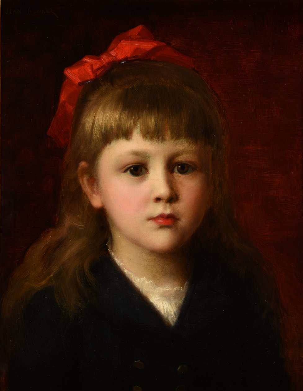 Portrait of a Little Girl by Jean Benner: Fine art print