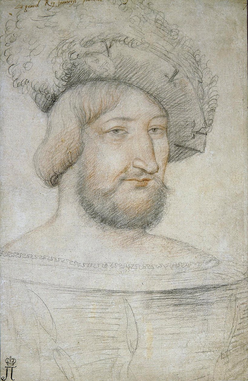 Portrait of Francis I, King of France by Jean Clouet