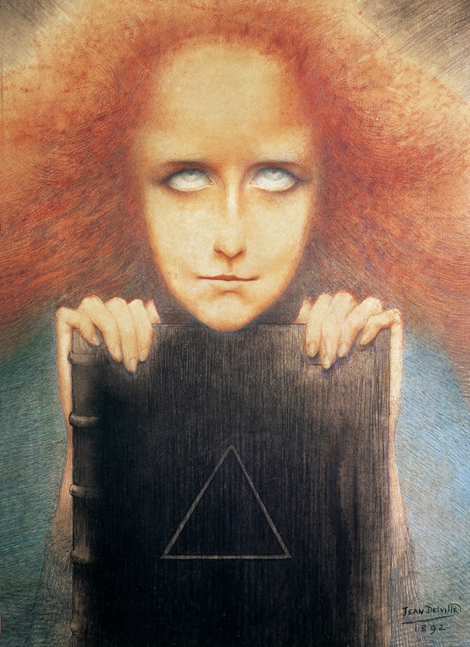 Portrait of Mrs Stuart Merill by Jean Delville