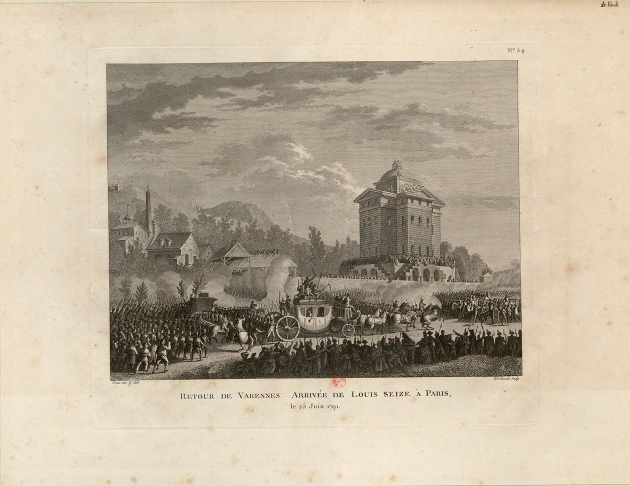 Return from Varennes, Arrival of Louis Capet in Paris
