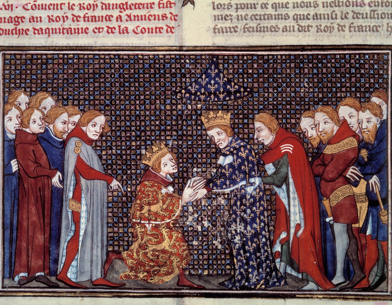 The tribute of King Edward III of England to Philip VI of Valois, King ...