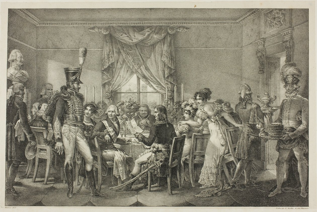 Napoleon at the Palace of the Grand Duke in Florence, plate thirteen ...