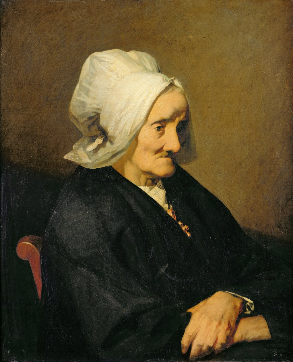 Portrait of the Widow Roumy by Jean-Francois Millet