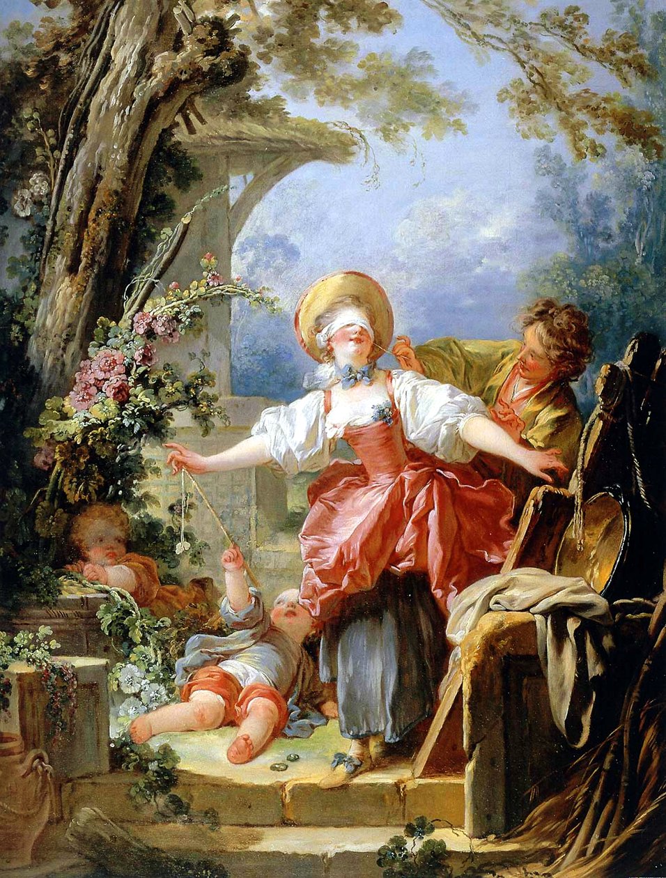 Blind-Man's Buff by Jean Honore Fragonard: Fine art print
