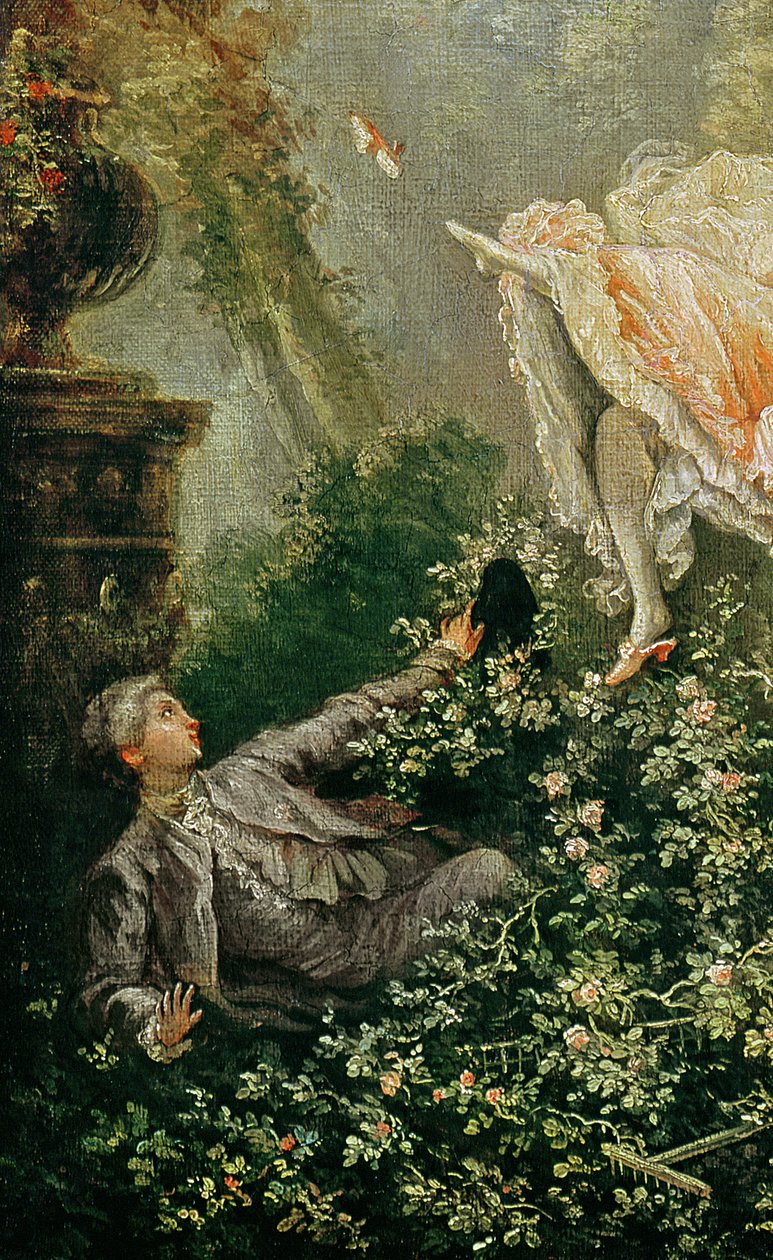 The Swing (detail) by Jean Honore Fragonard