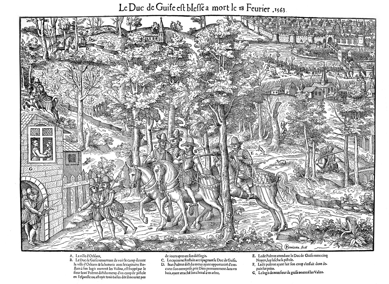 Murder of Francois de Lorraine, Duc de Guise, French Religious Wars, 18 ...