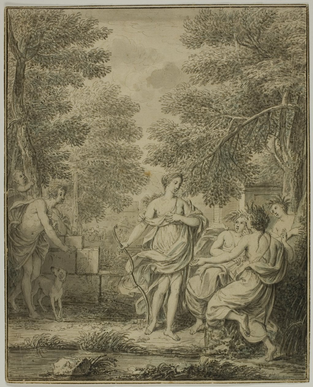 Diana and Actaeon by Jean-Jacques de Boissieu
