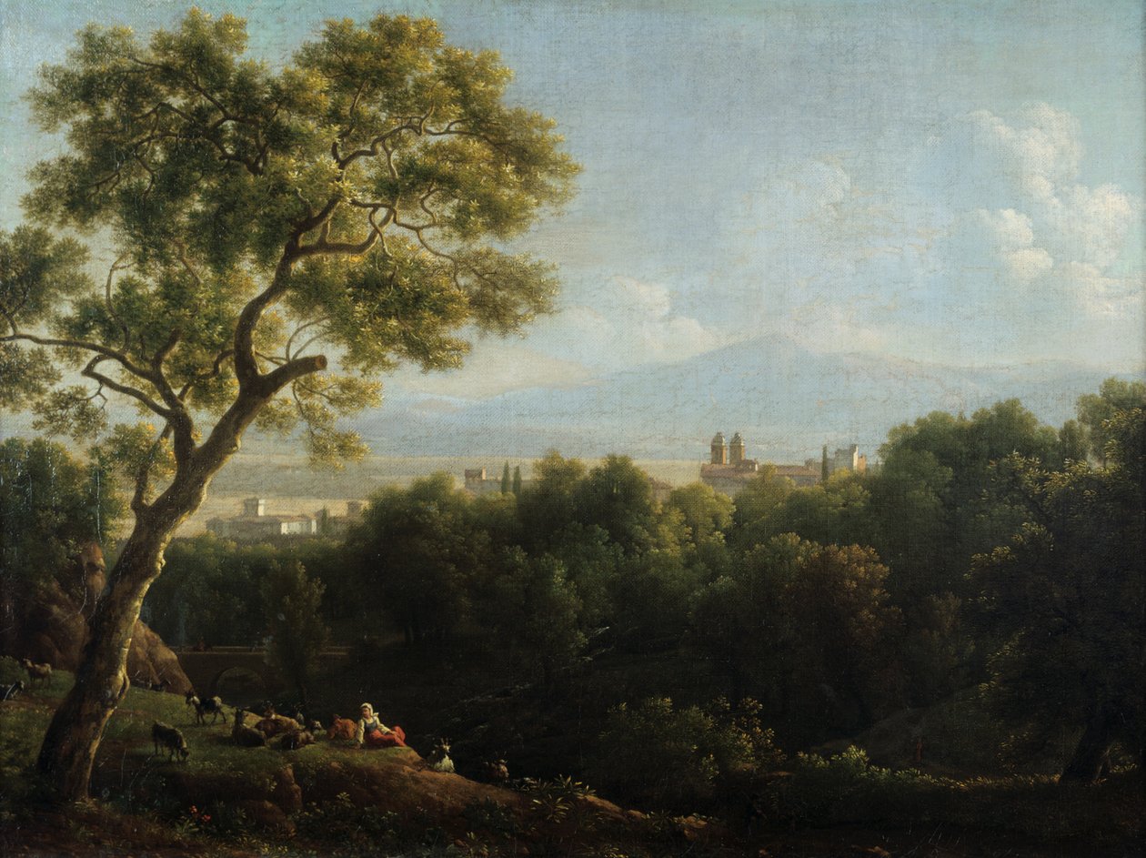 View of Frascati by Jean-Joseph-Xavier Bidauld