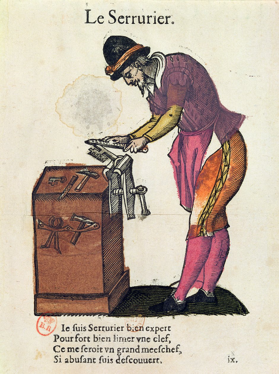 The Locksmith by Jean Leclerc: Buy fine art print
