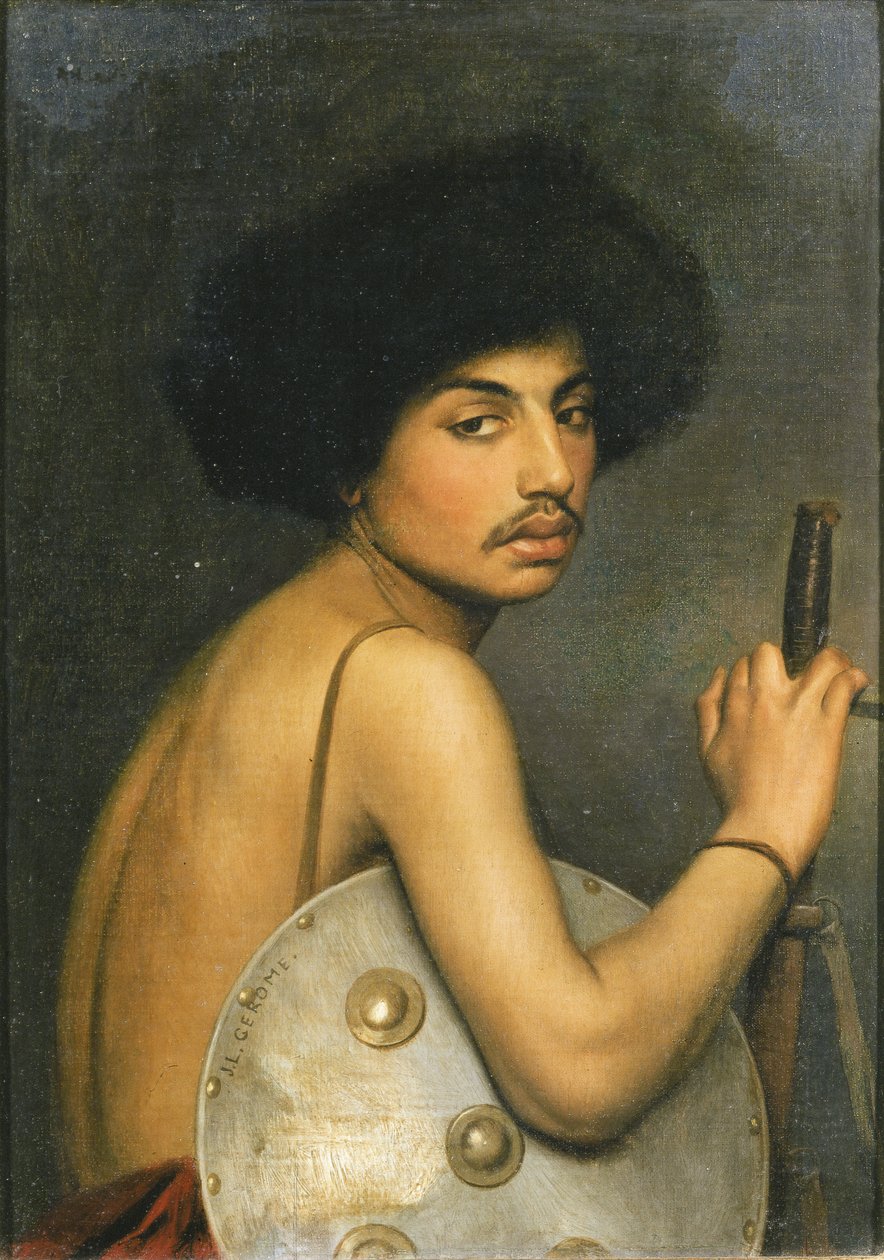 Bisharin Warrior, 1872 by Jean Leon Gerome: Fine art print