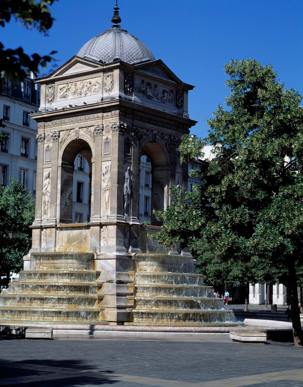 View of the fountain of the Innocents