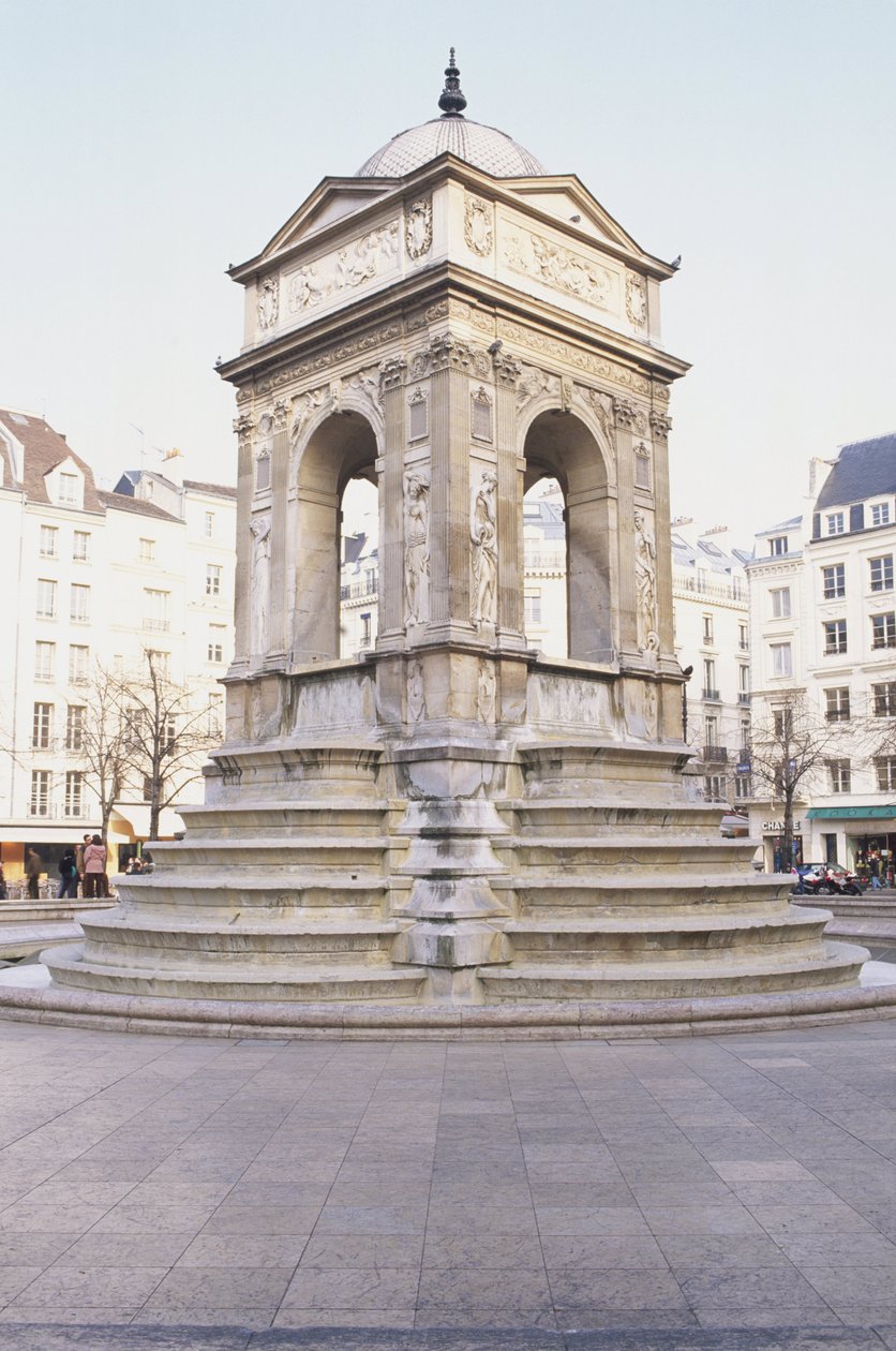 Fontaine des Innocents, Stone Fountain with Steps, Paris, France