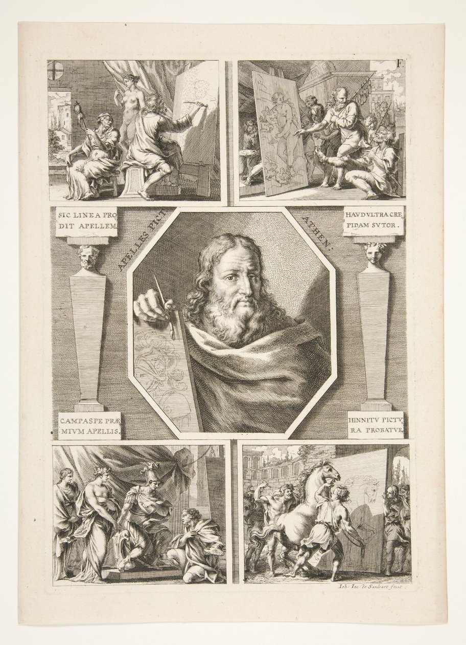 Portrait of Apelles and Four Scenes from the Life of Apelles