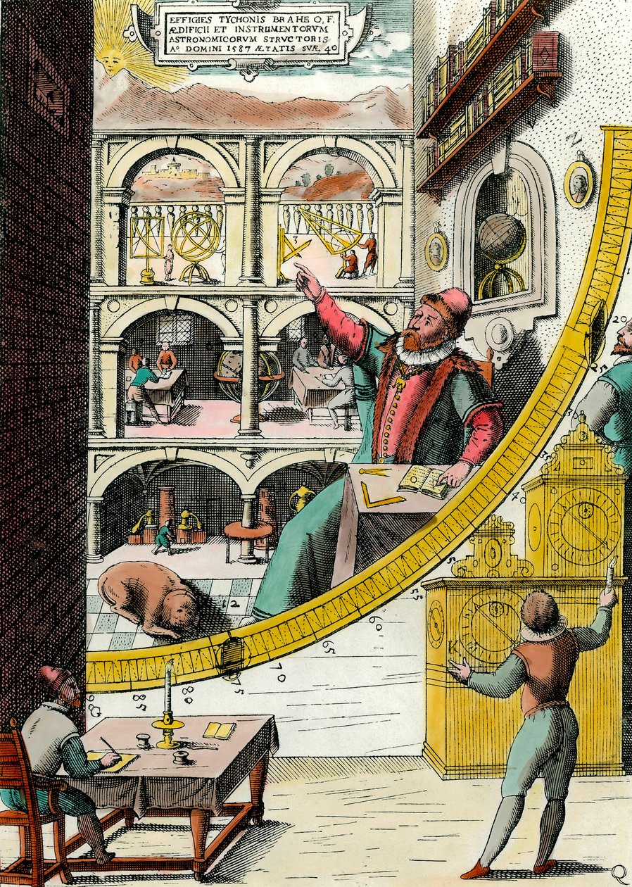 Representation of Tycho Brahe in His Observatory