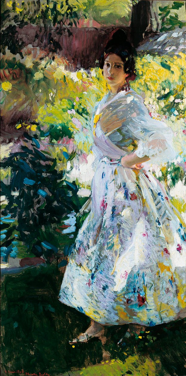 Maria in Valencian peasant costume by Joaquín Sorolla