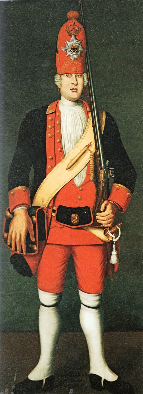 Grenadier of the Red Life Battalion of the Giant Guard Friedrich Wilhelm I