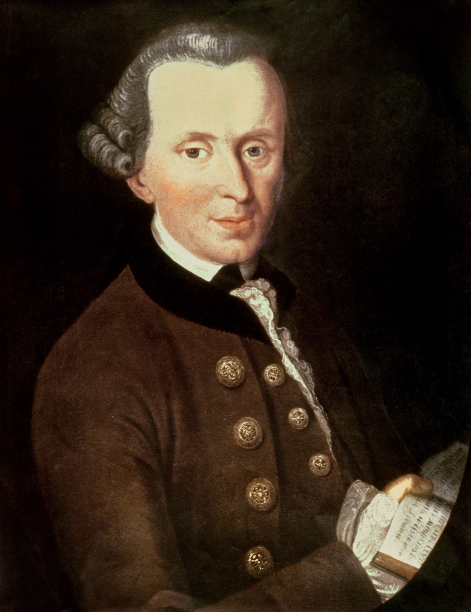 Portrait of Emmanuel Kant, 1768 by Johann Gottlieb Becker
