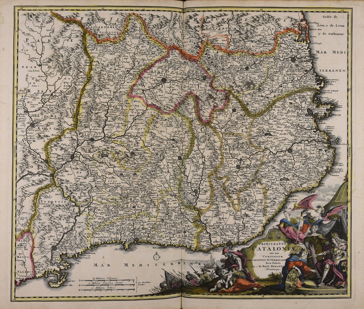 New Map of the Principality of Catalonia and the Counties of Roussillon ...