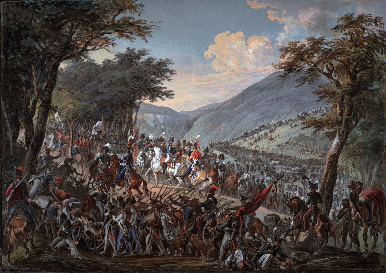 Emperor Alexander I (1777-1825) and His Entourage Passed Through the ...