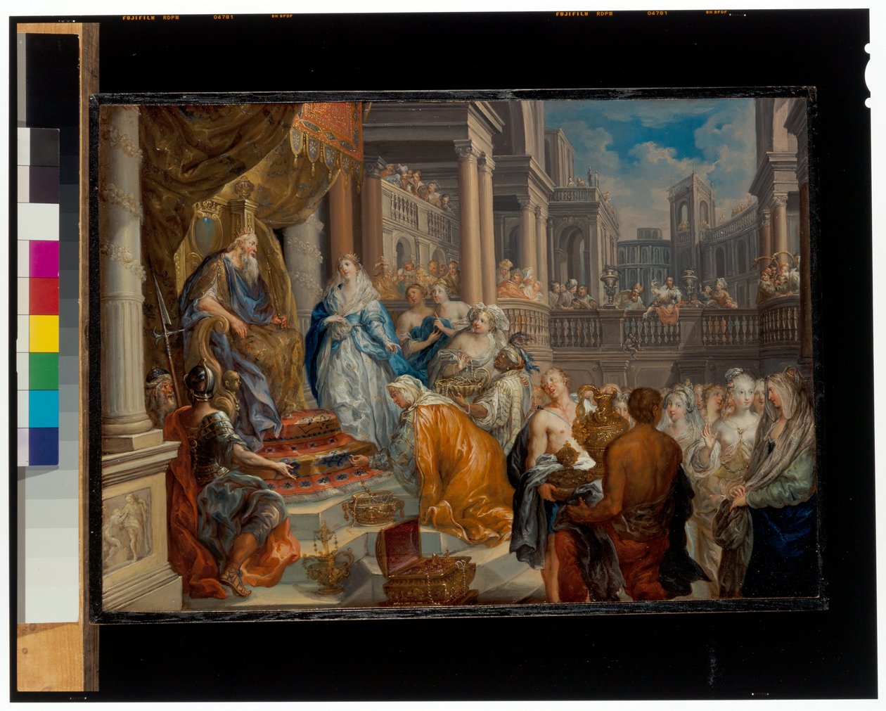 Solomon Receives the Queen of Sheba by Johann Georg Platzer