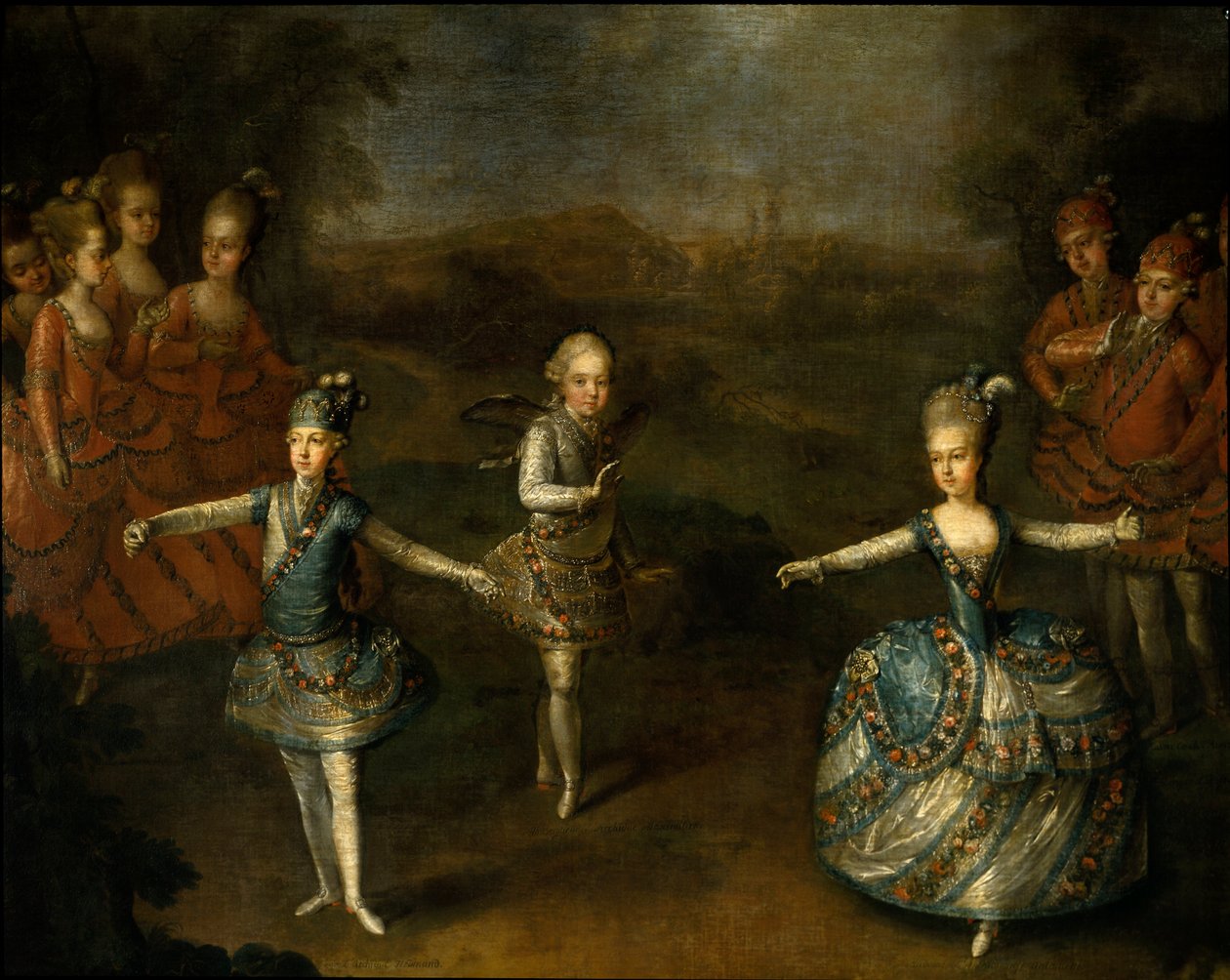 Representation of the ballet Le Triumphe de l'Amour by Christoph ...