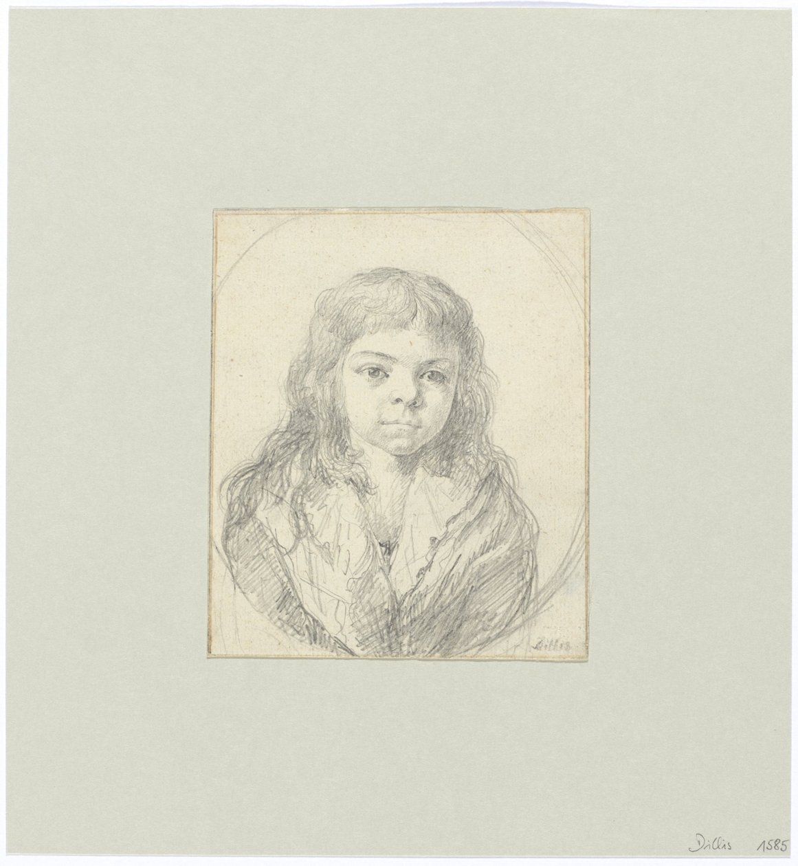 Bust of a Boy by Johann Georg von Dillis: Fine art print