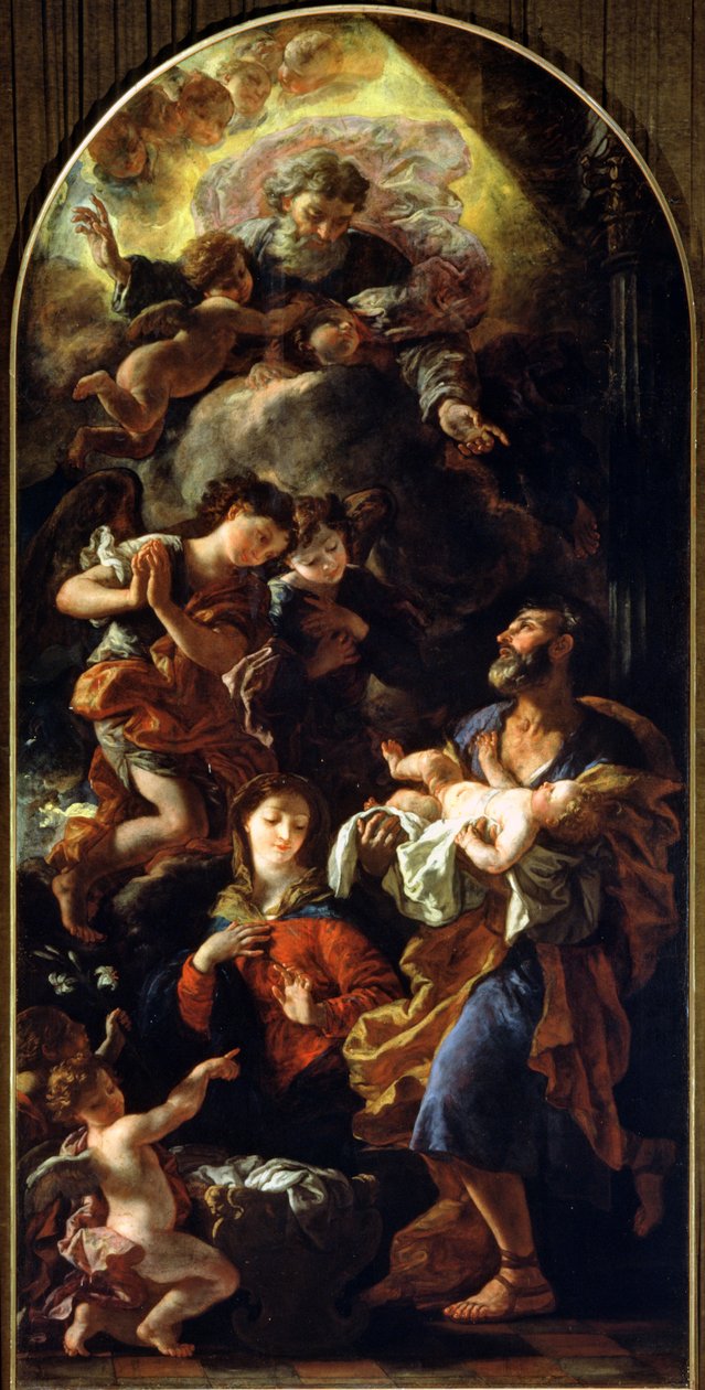 The Holy Family by Johann Karl Loth: Buy fine art print