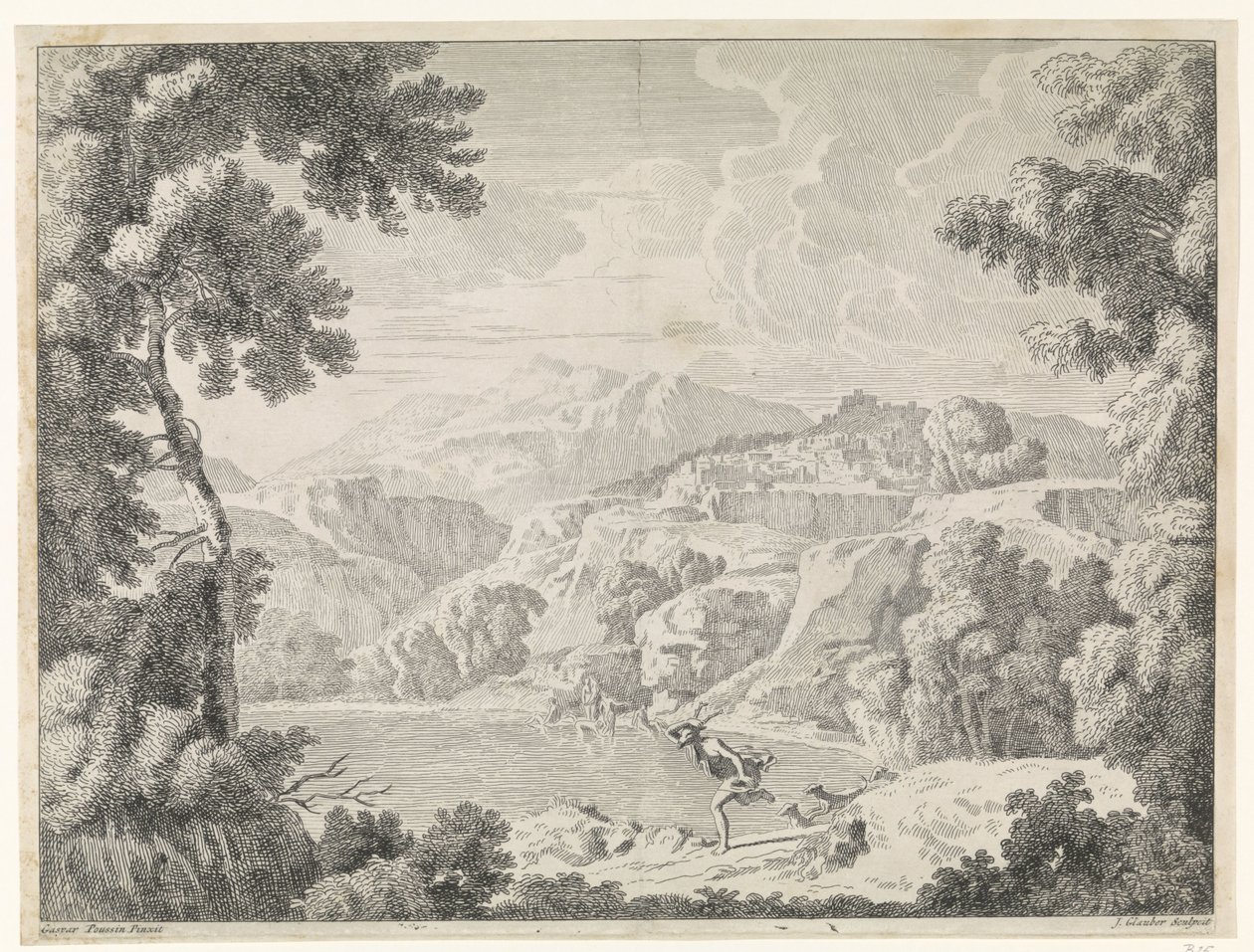 Actaeon Transformed into a Stag by the Bathing Diana, Landscapes after ...