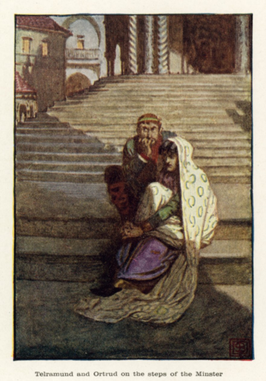 Telramund and Ortrud on the Steps of the Minster