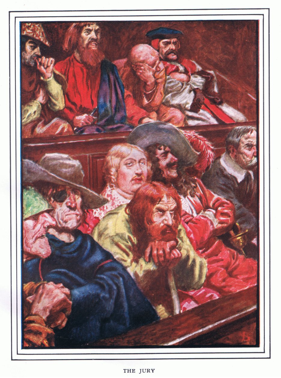 The jury by John Byam Liston Shaw: Buy fine art print