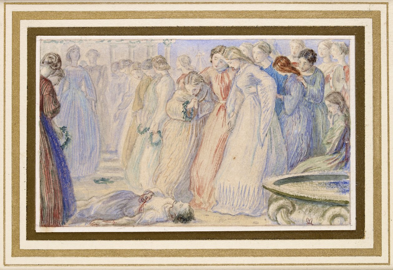 Iphis and Anaxarete by John Everett Millais