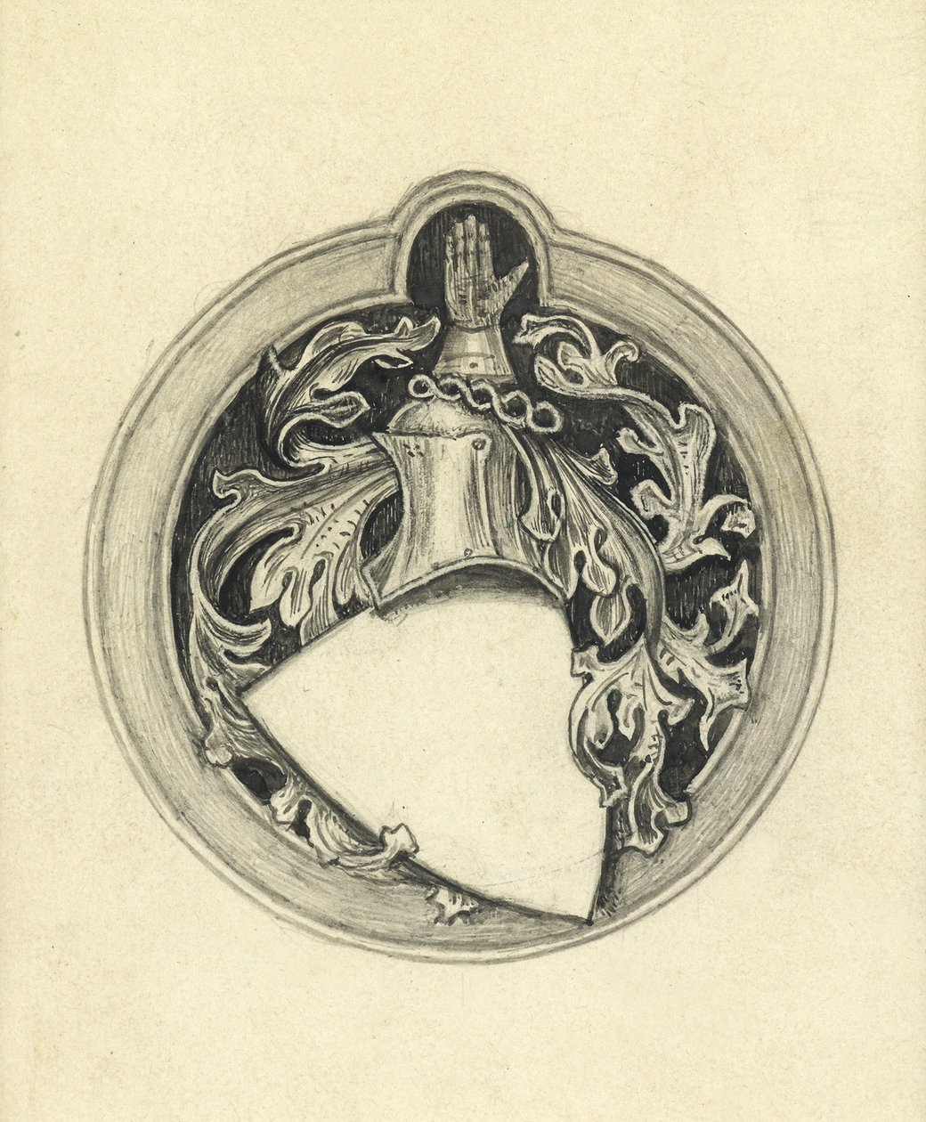 Sketch for the Millais Coat of Arms by John Everett Millais
