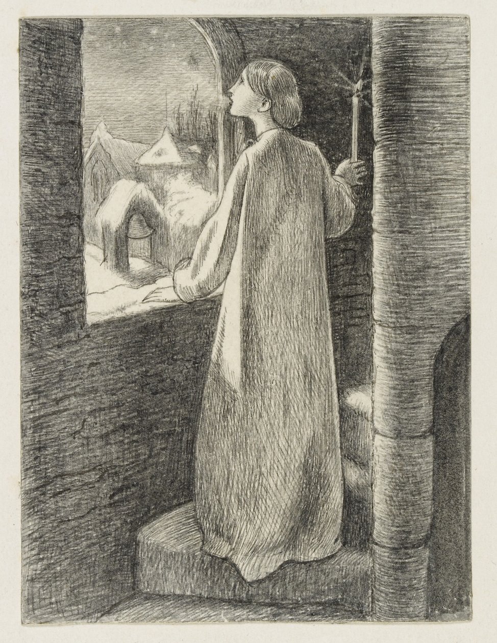 St Agnes Eve by John Everett Millais: Buy fine art print