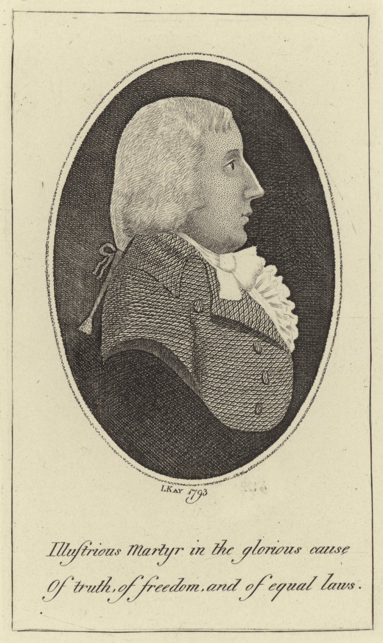 Portrait of Thomas Muir by John Kay: Buy fine art print