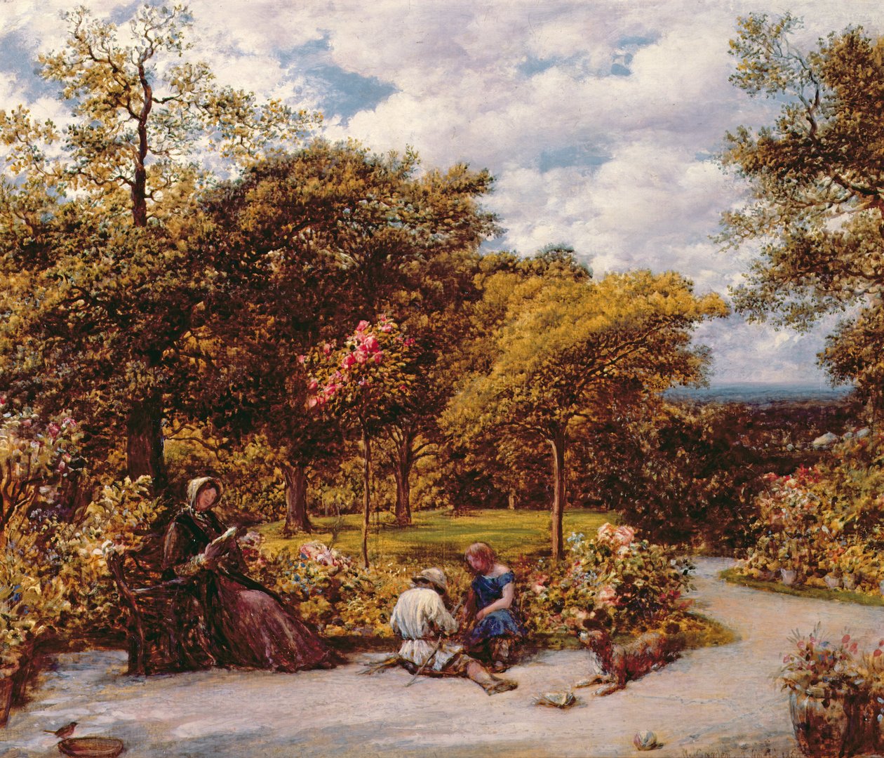 My Garden at Redhill, 1859 by John Linnell: Fine art print