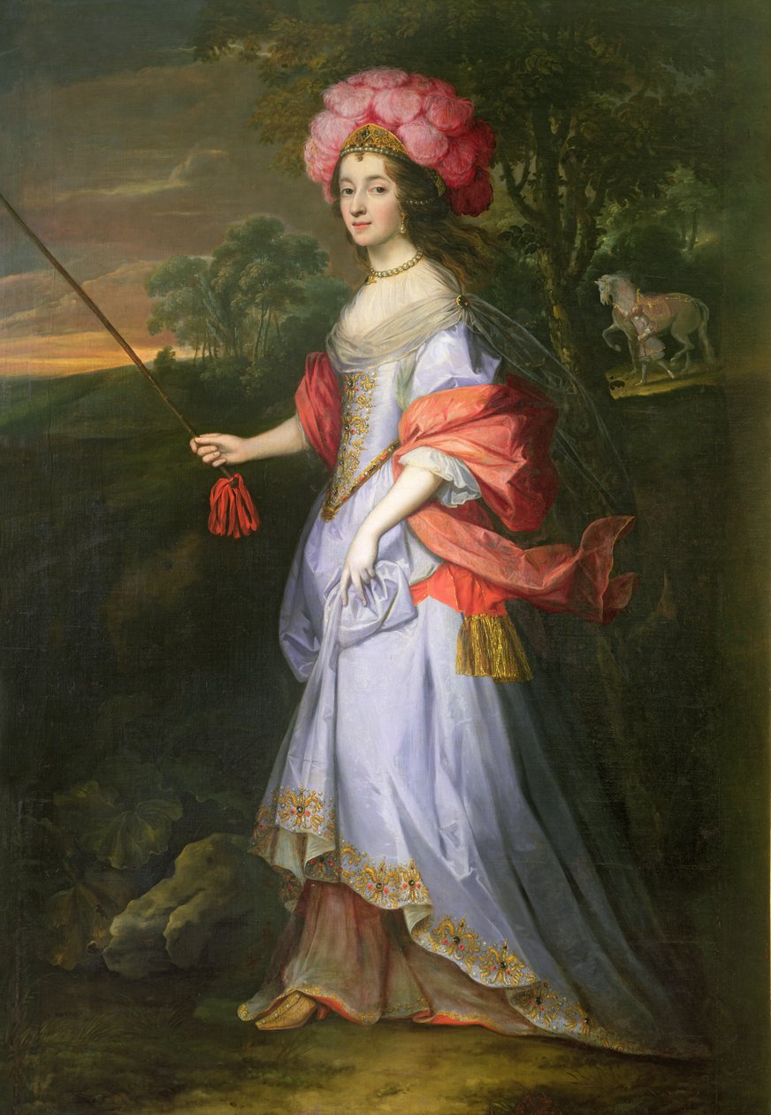 A Lady in Masquerade Costume by John Michael Wright