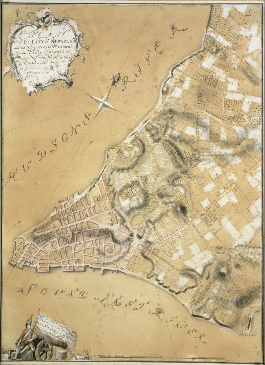 Early Survey of the City of New York and Its Environs to Greenwich, 1766