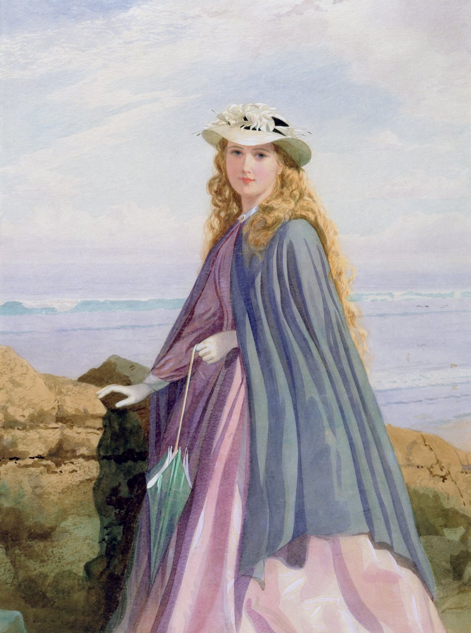 A Lady by the Sea by John Simmons: Buy fine art print