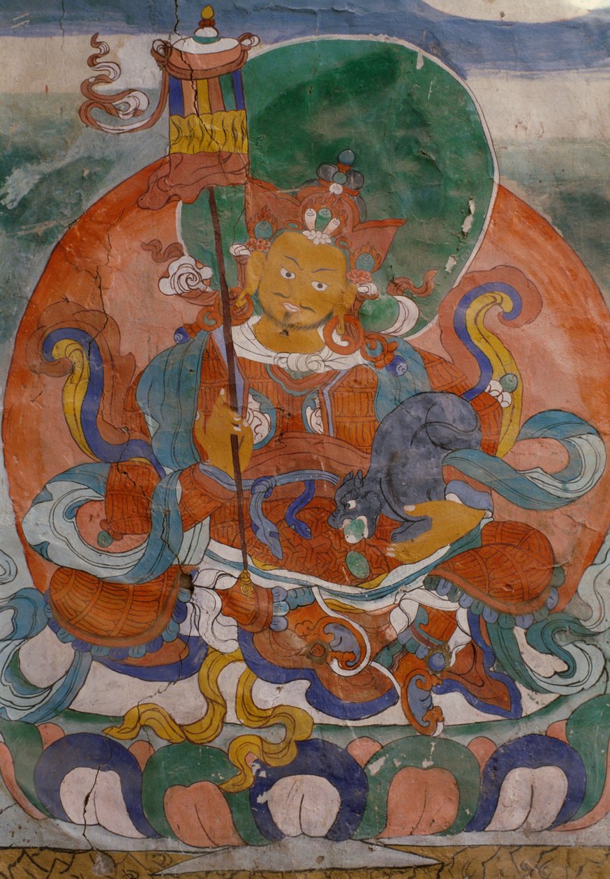 Mural painting from Lamaist Monastery of Hemis, Laddakh, India