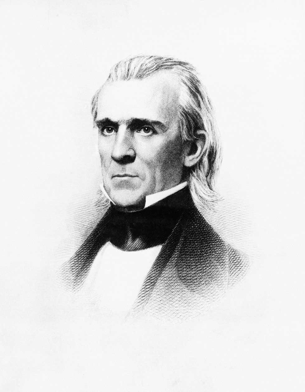 Portrait of James Knox Polk, American lawyer and politician who served ...